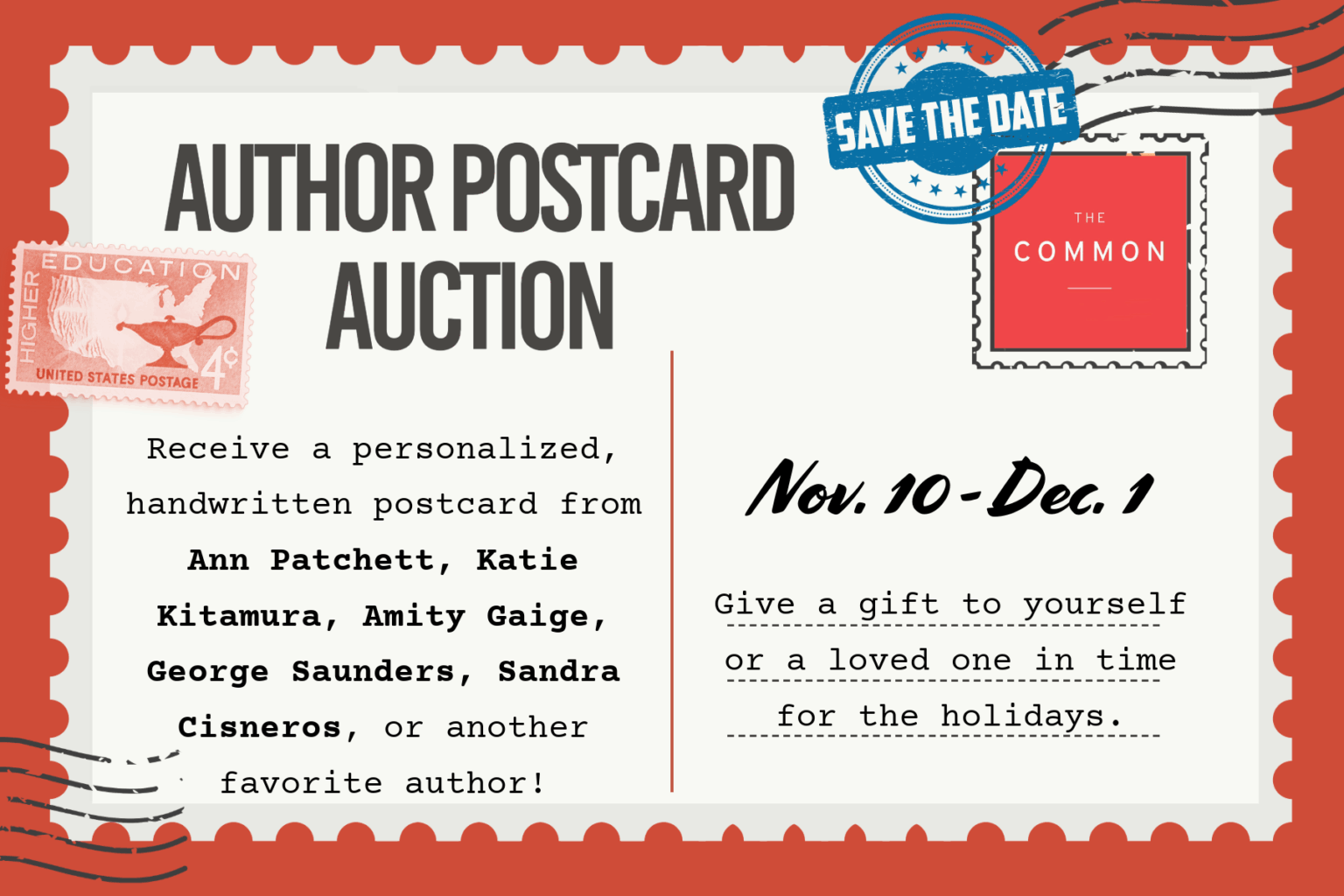 2025 Author Postcard Auction | The Common